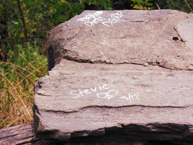 Art and Writing by David Finley: Mountain Graffiti