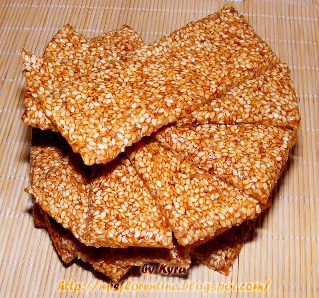 Ce si cum mai gatim: Batoane de susan - susamlı çubuk