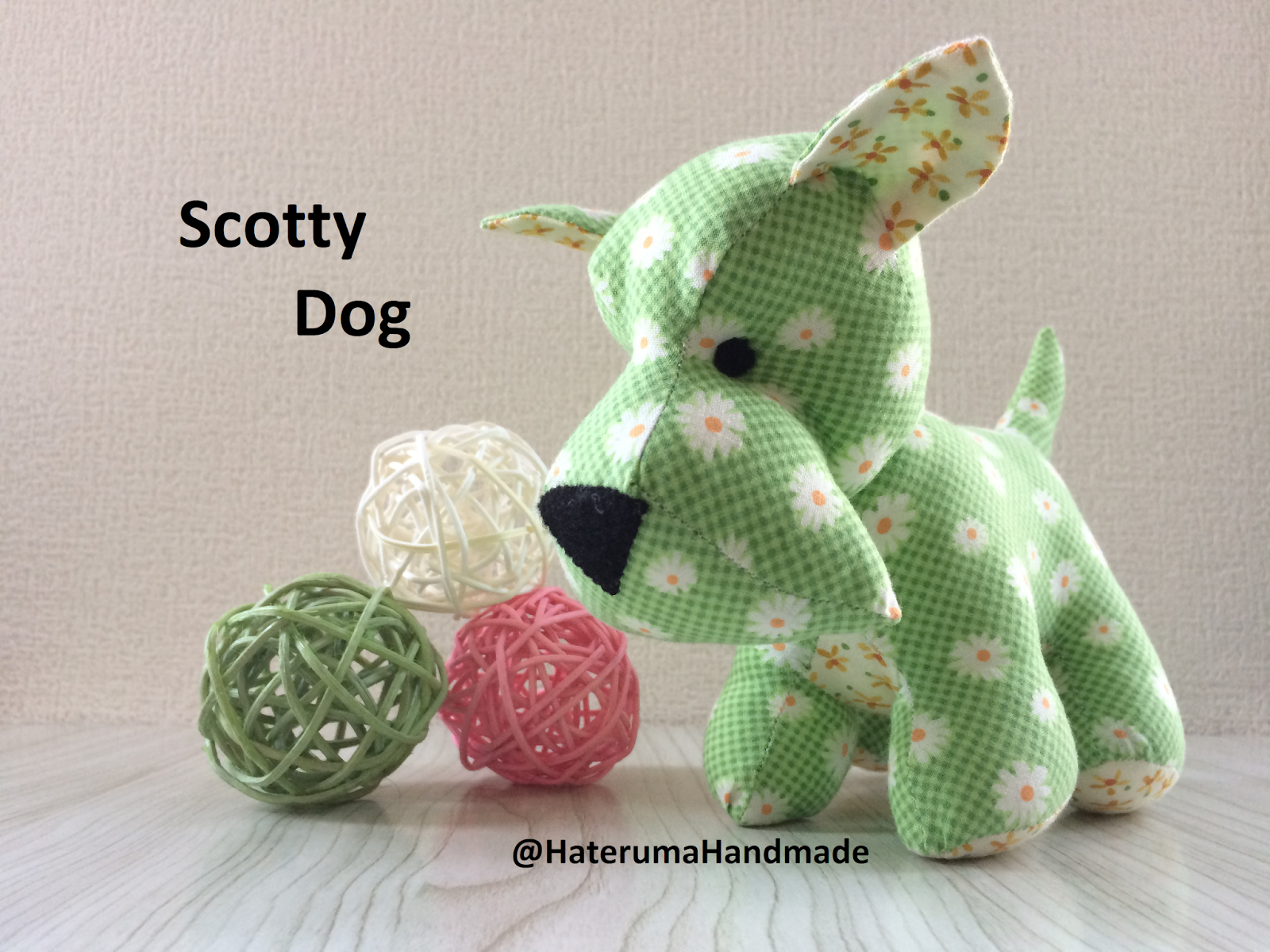 Hateruma Handmade: Scotty Dog - sewing pattern