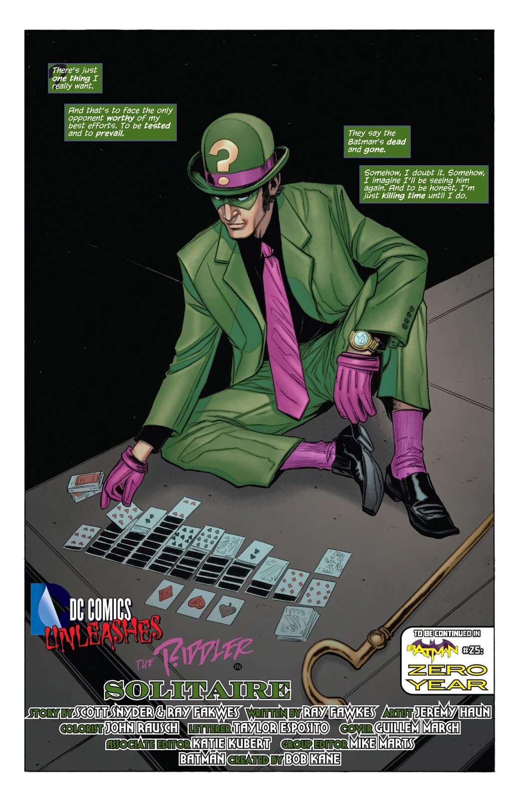 The Riddler Zero Year