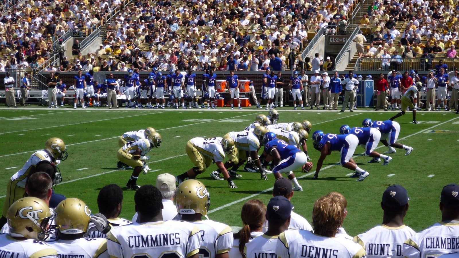 Mai Thai Wanderings: College football rivalry - Georgia Tech vs Kansas
