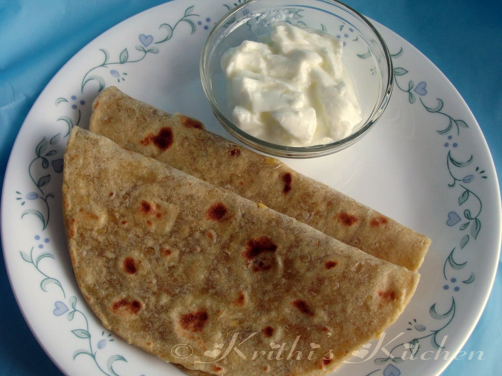 Krithi's Kitchen: Dhal Chapathi | Roti Paratha Recipes