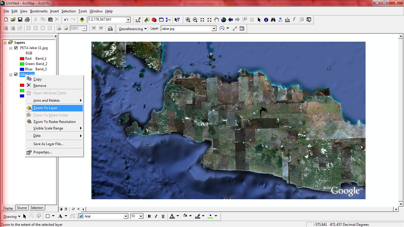 Damn !! I Love Suradjiwijaya Clan: Georeferencing Citra/Map digital ...