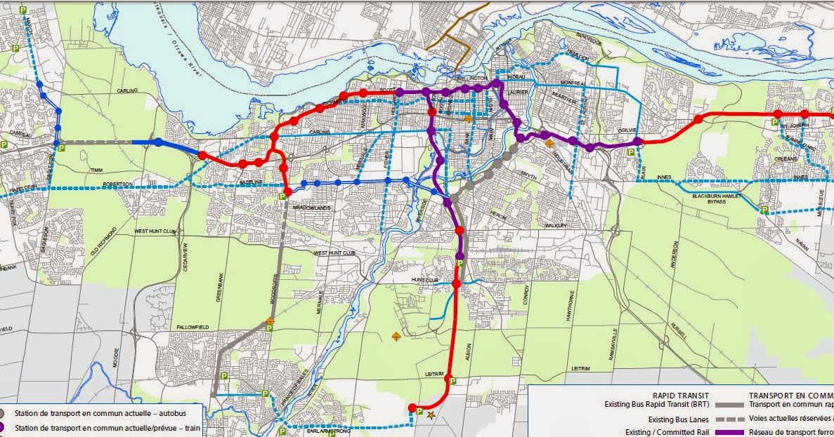Public Transit in Ottawa: Transit corridors that are no longer ...