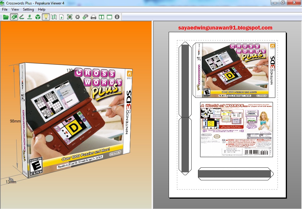 Our World: Papercraft Cover Nintendo 3DS