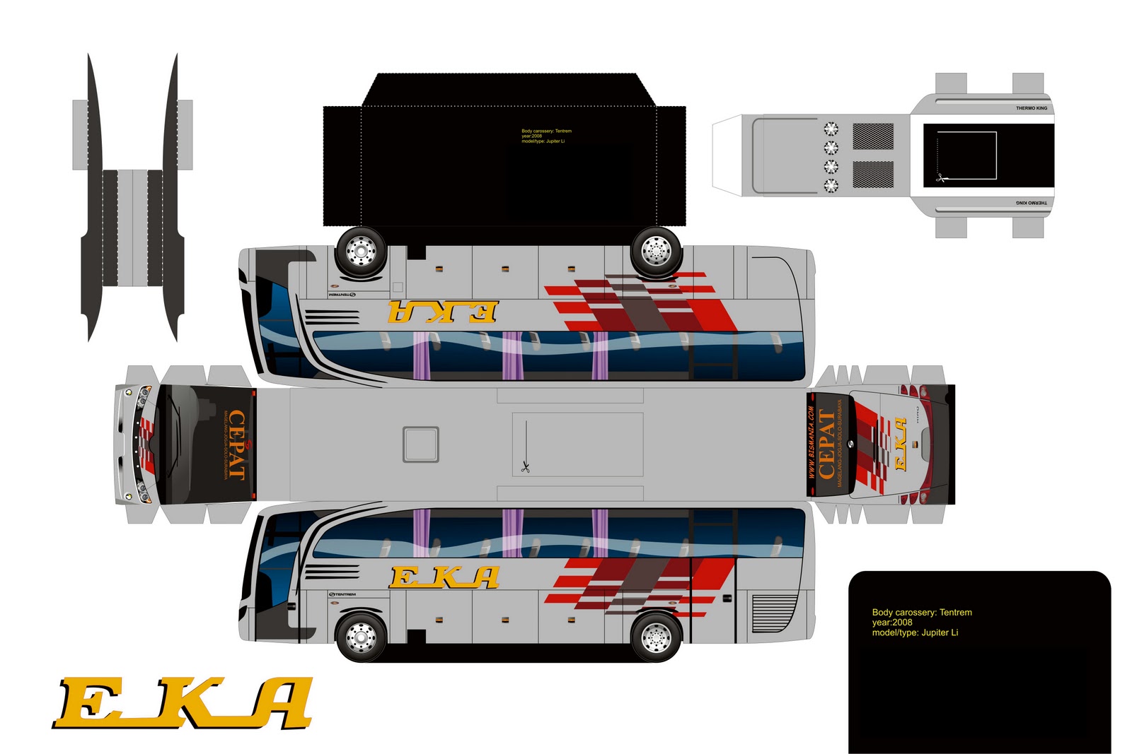 Papercraft Bus 3 | Big Resolution ~ RAILFANS and BUSMANIA