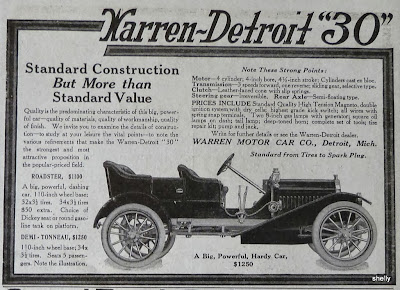Tattered and Lost EPHEMERA: 1910 WARREN-DETROIT