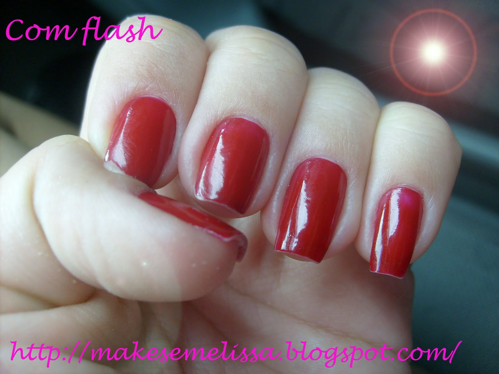 Makes e Melissa: Esmalte da semana - Carmim, Risque