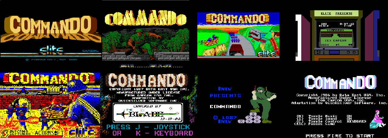 FRGCB - Finnish Retro Game Comparison Blog: Commando (Capcom, 1985)