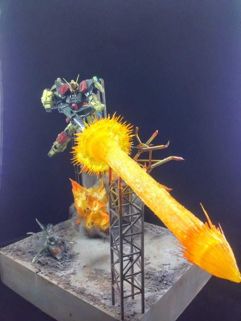 Custom Build: MG 1/100 Buster Gundam Diorama + LED