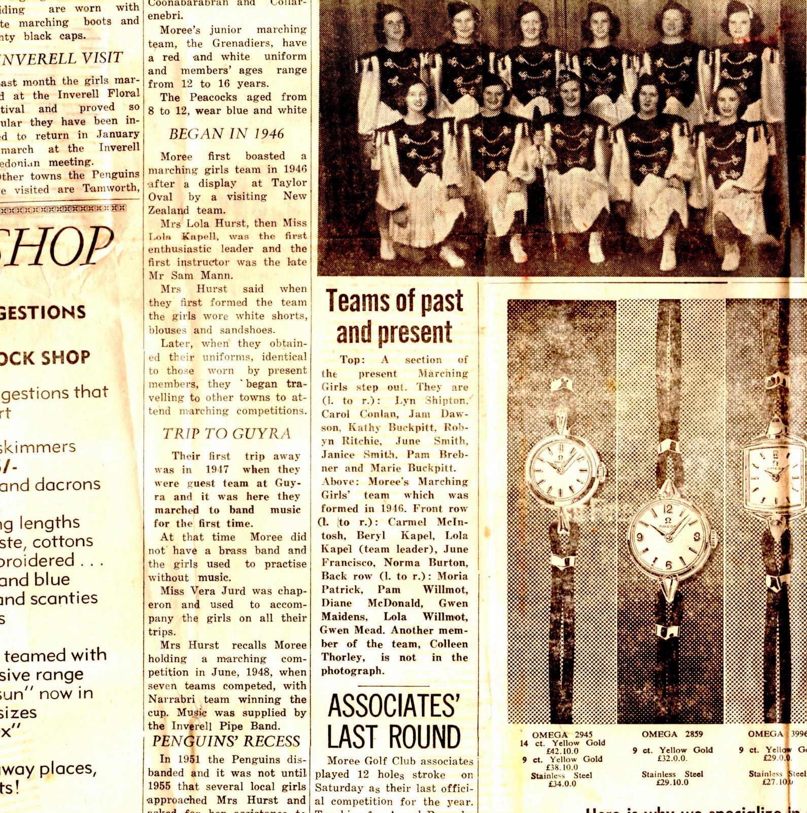 Moree Marching Girls Blog: Photos from early years