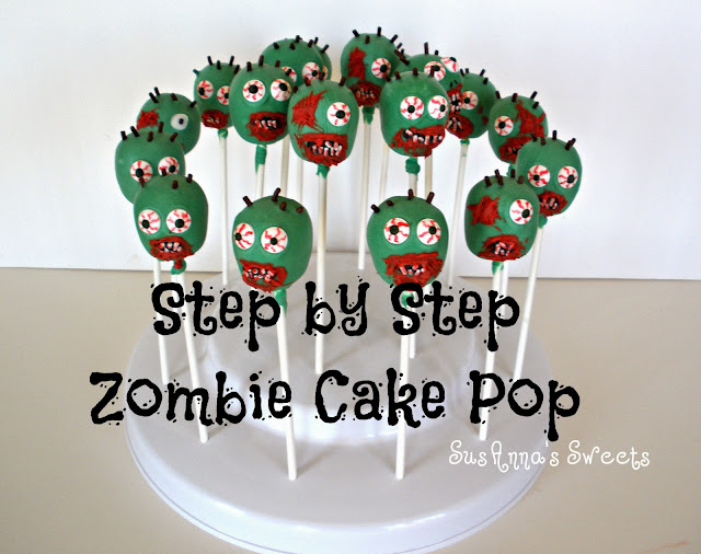 SusAnna's Sweets: Step by Step Zombie Cake Pop