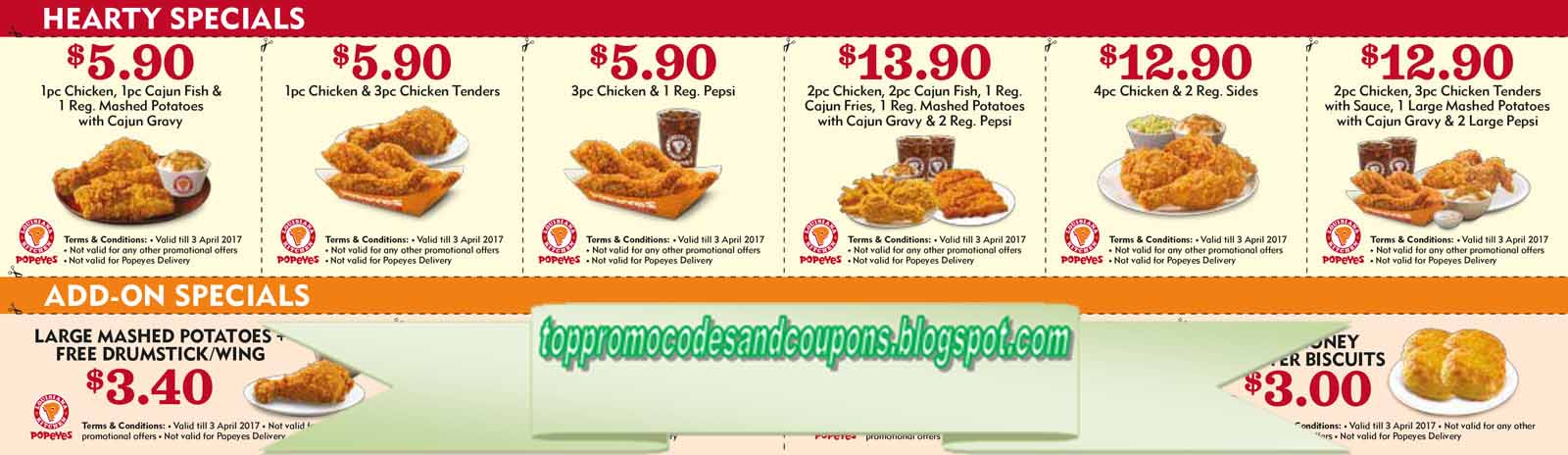 Free Promo Codes and Coupons 2023: Popeyes Chicken Coupons