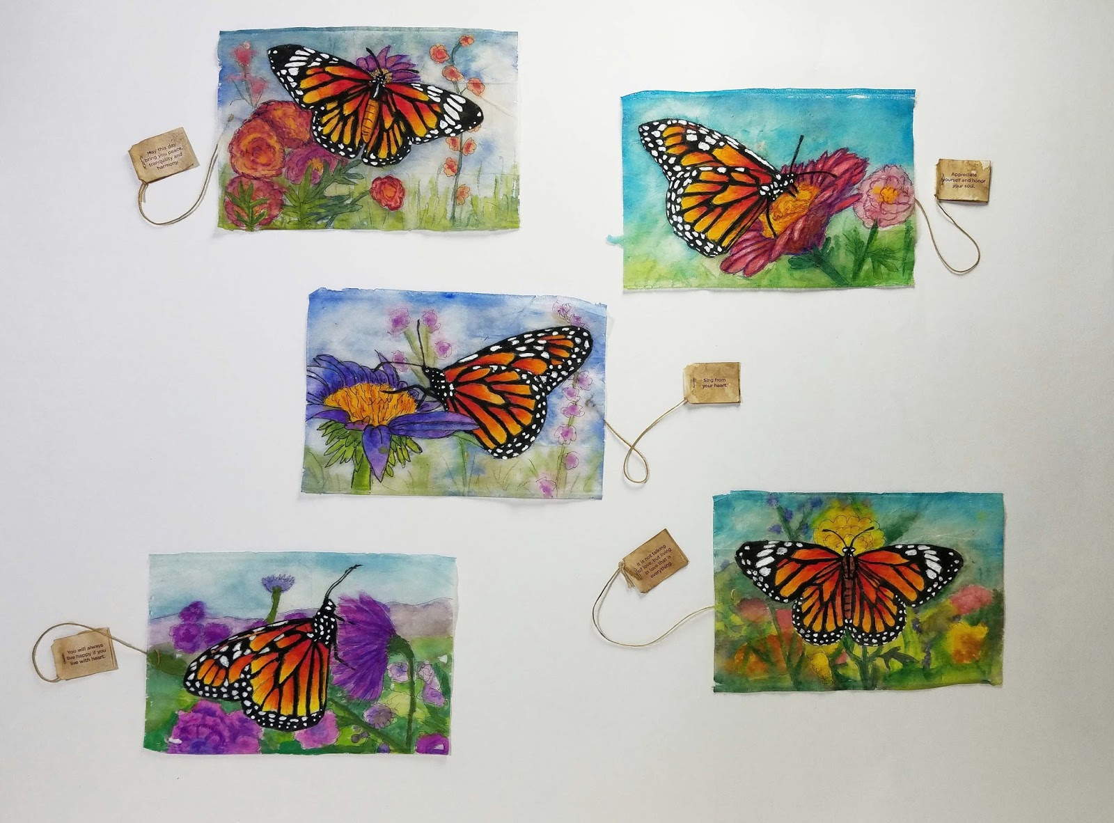 Linda Marcille, Fine Art ~ Crow House Studio: Monarch Butterflies on ...