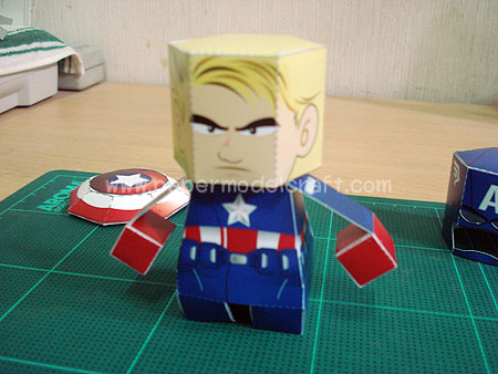 papermodel2u by Petchpaper: Free Paper Model :: The Avengers :: Captain ...