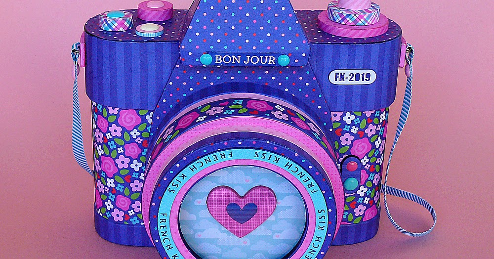Doodlebug Design Inc Blog: FRENCH KISS 3D Camera Gift Box | with Jennifer