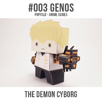 OnePunch-Man Genos Papercraft Popfold | Papercraft Paradise ...
