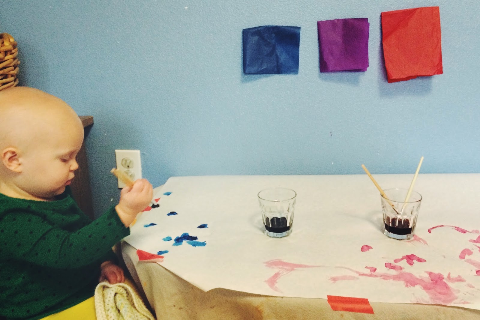 Tumbleweed Infant and Preschool House: Exploring Materials: Paint