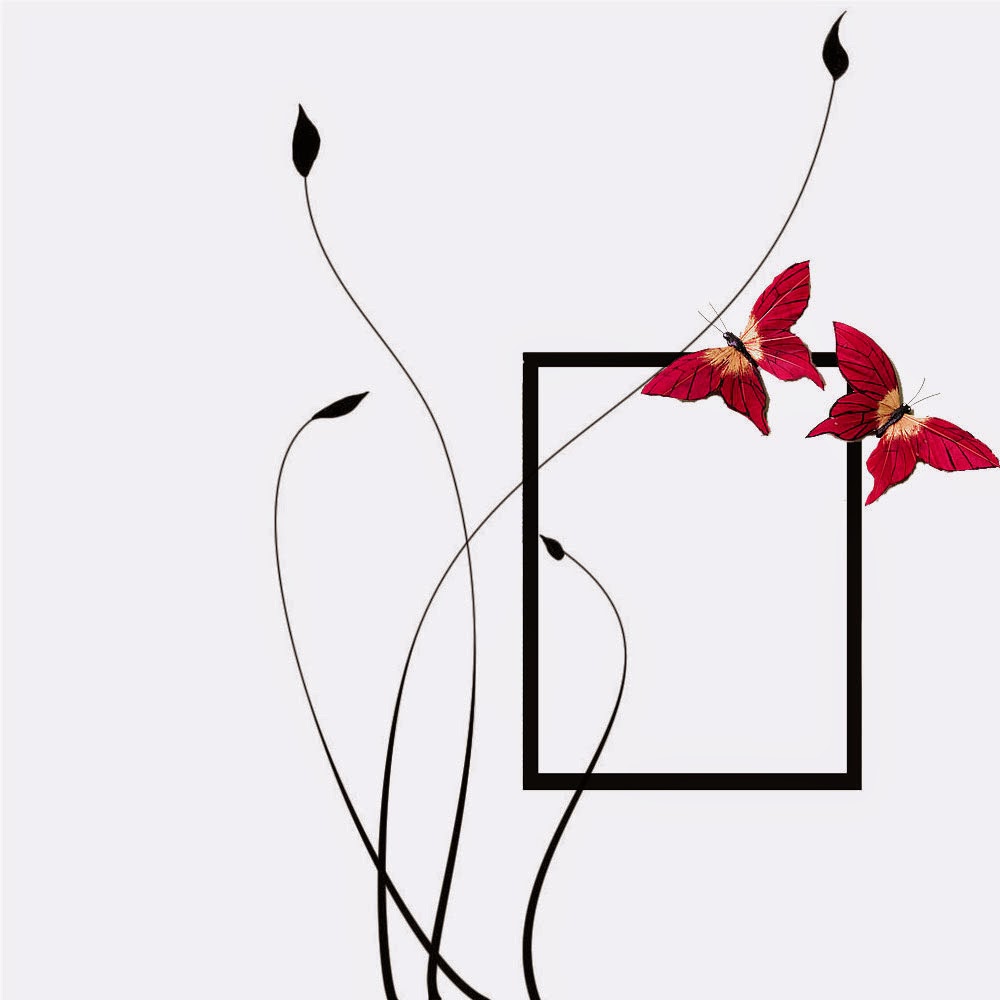 digikeepsakes: simple butterfly frame