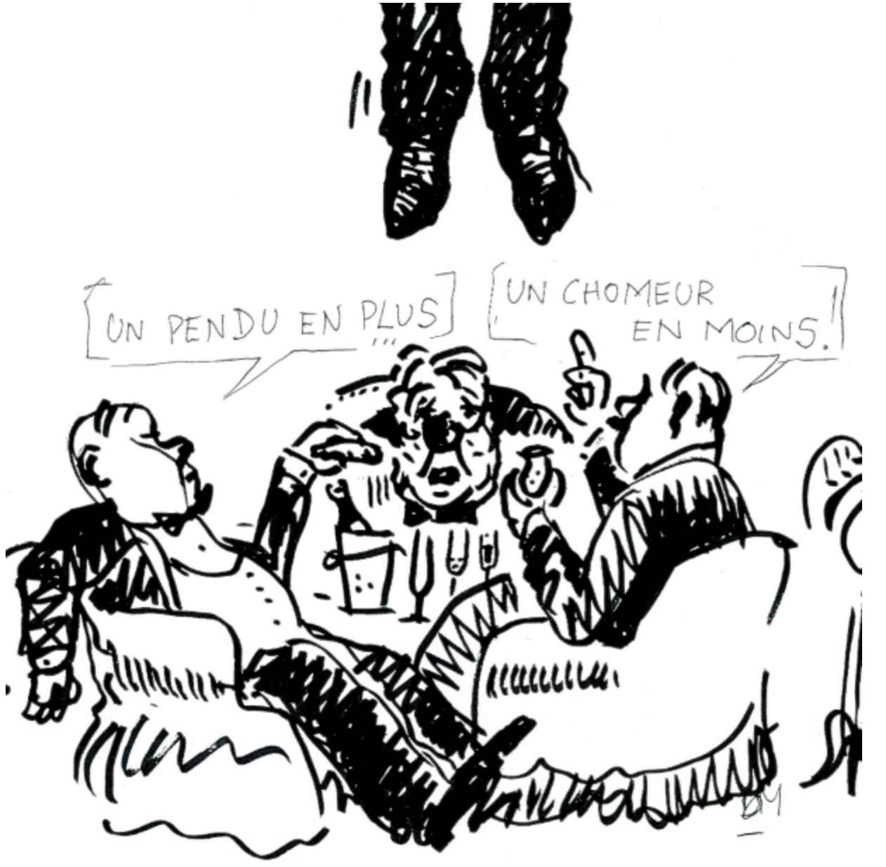 le mur parle: Lutter contre le chômage ou le chômeur ? #BalanceTonChomdu