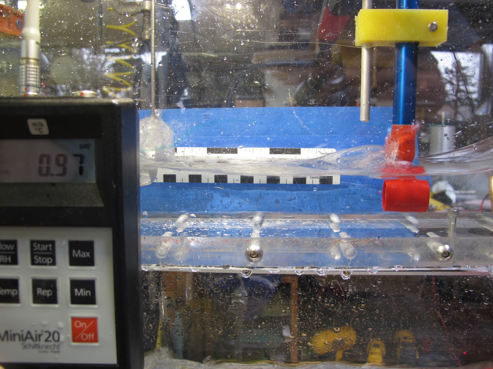 More Emflume drag body testing.