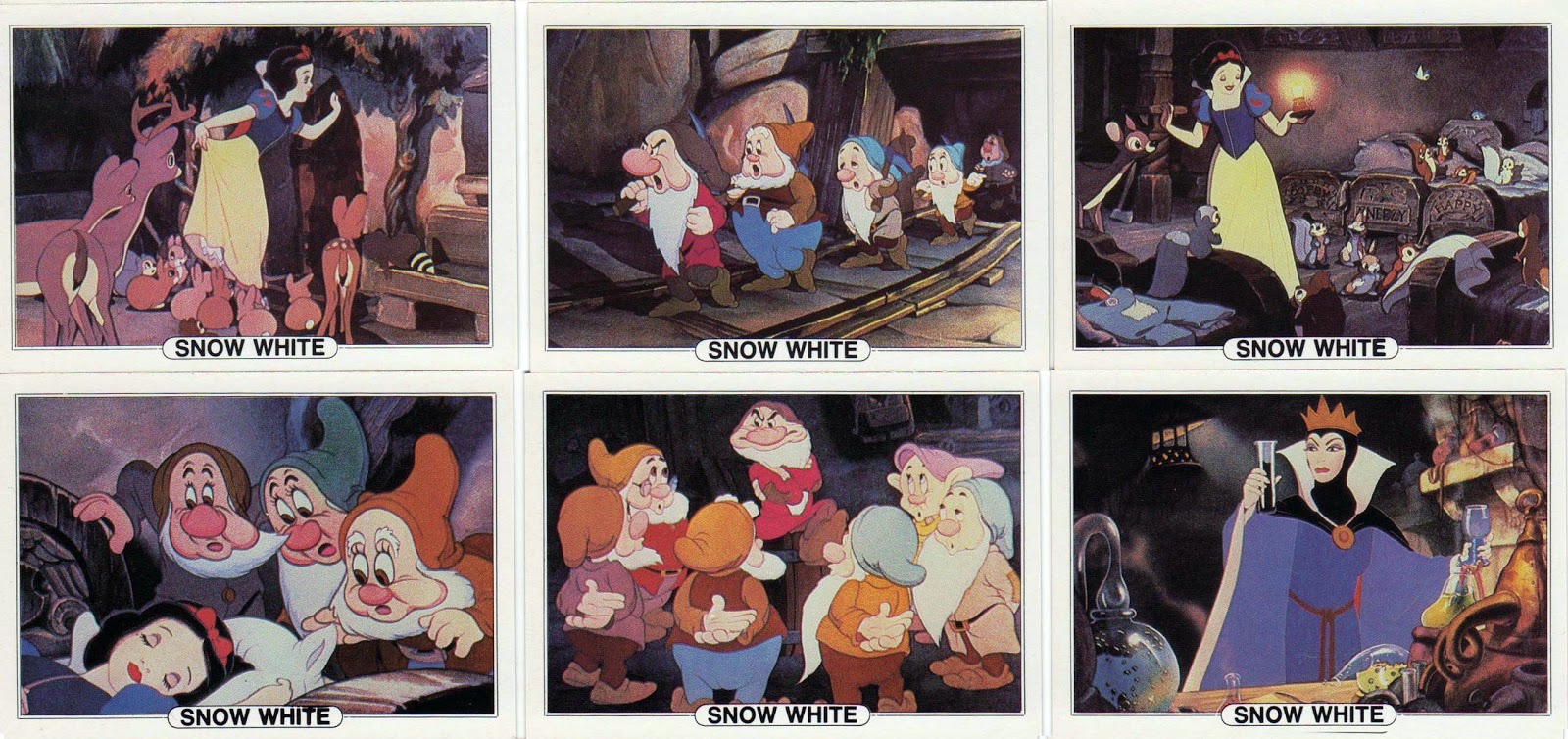 Filmic Light - Snow White Archive: 1982 Snow White Trading Cards by ...