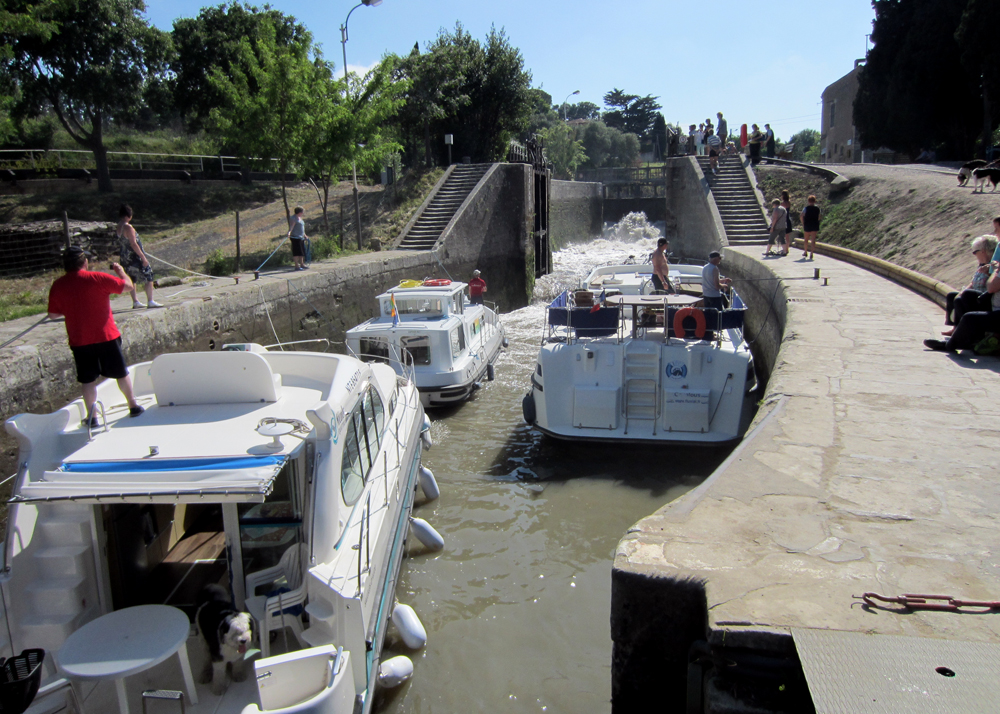 Tamalou: Les écluses de Fonserane.