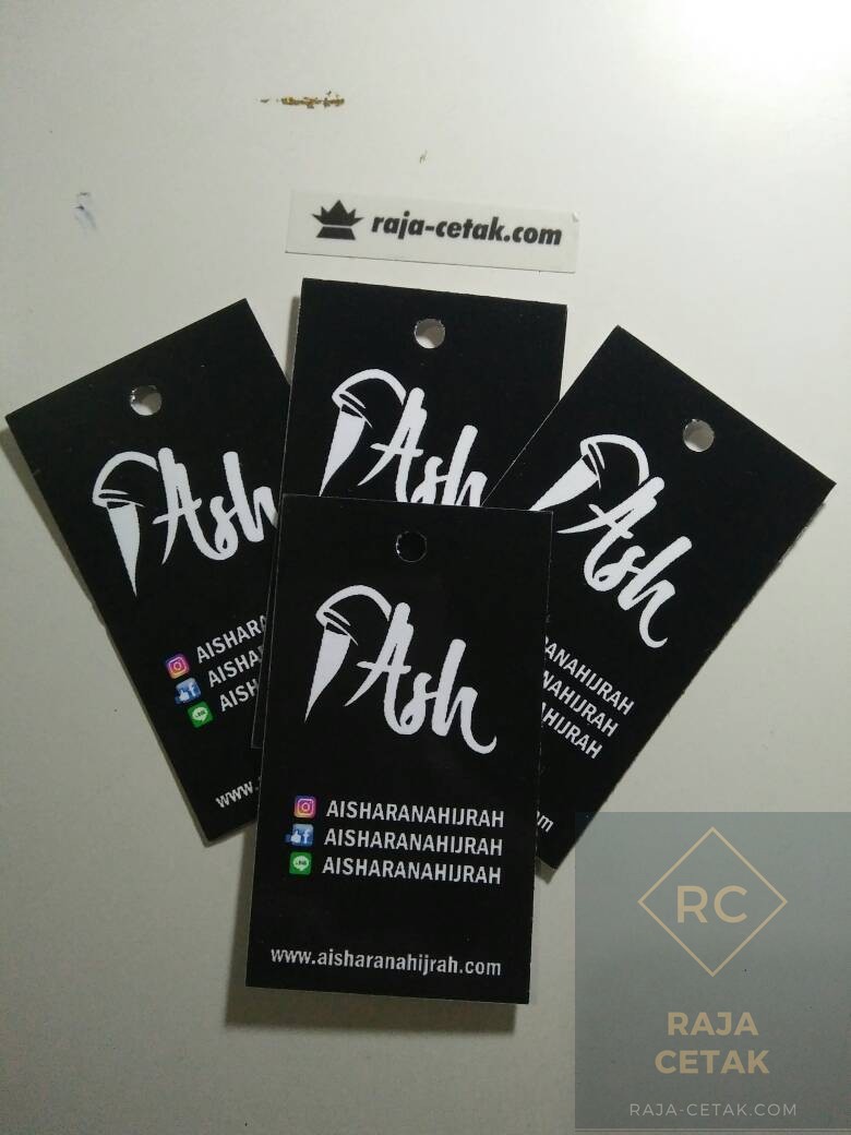 Buat Hang Tag / Price Tag atau Label Baju Kertas (Ivori 260) Murah dan ...