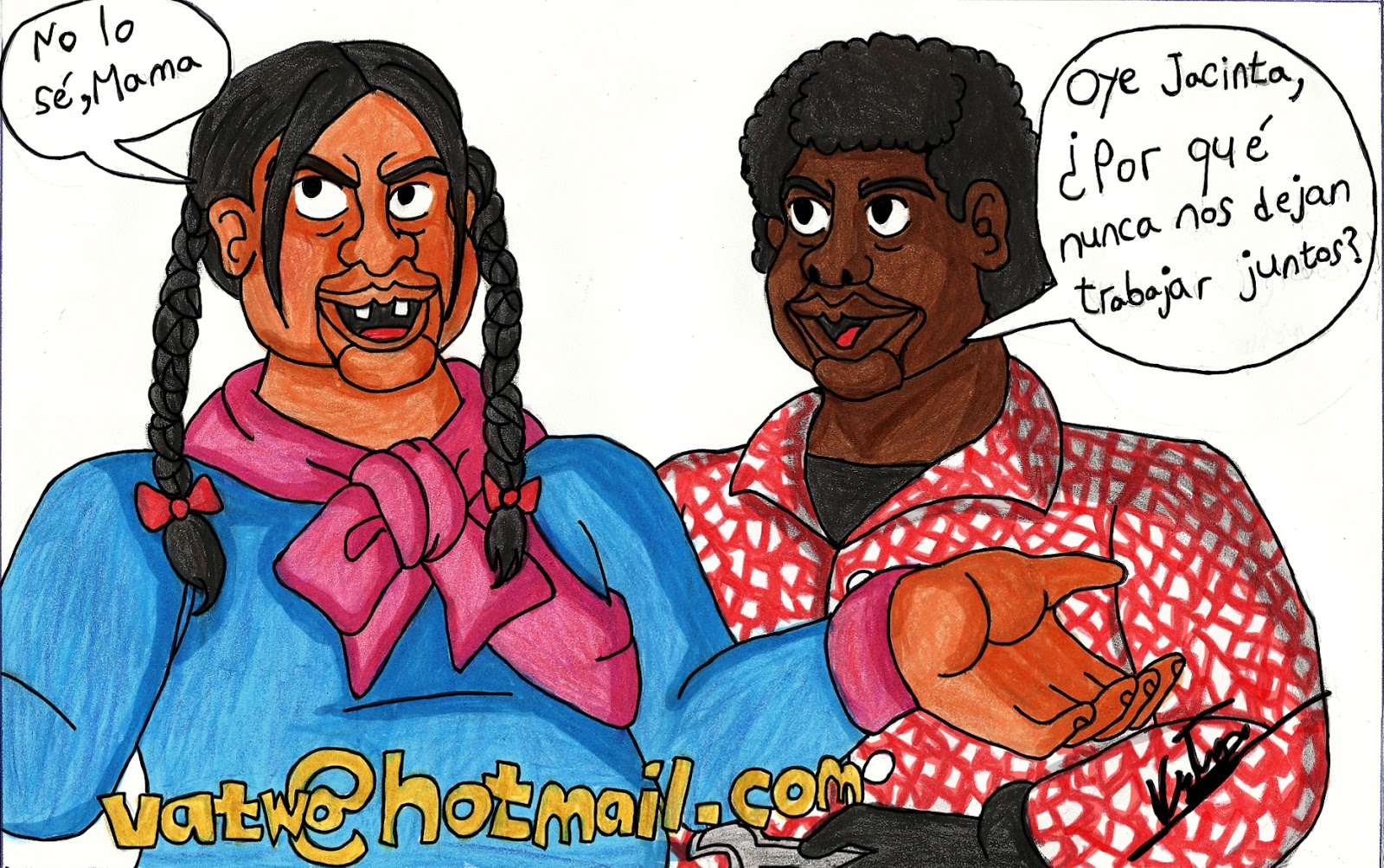 VICTOR GRAPHICS: El Negro Mama y la Paisana Jacinta