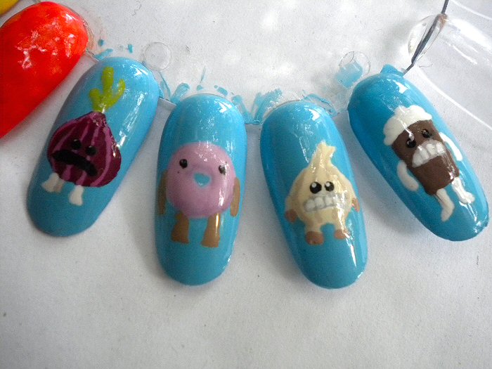 Taupe is the New Black: Excel Gum Character nail art
