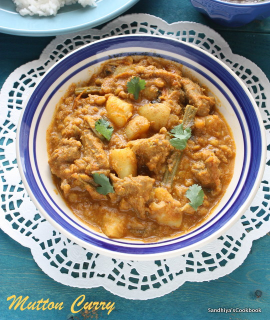 Sandhiya's Cookbook: Mutton Curry with Chana Dal | Mutton/Lamb Curry ...