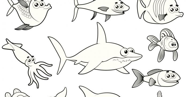 P3 - Aula de los peces: Imprimir, recortar y pintar