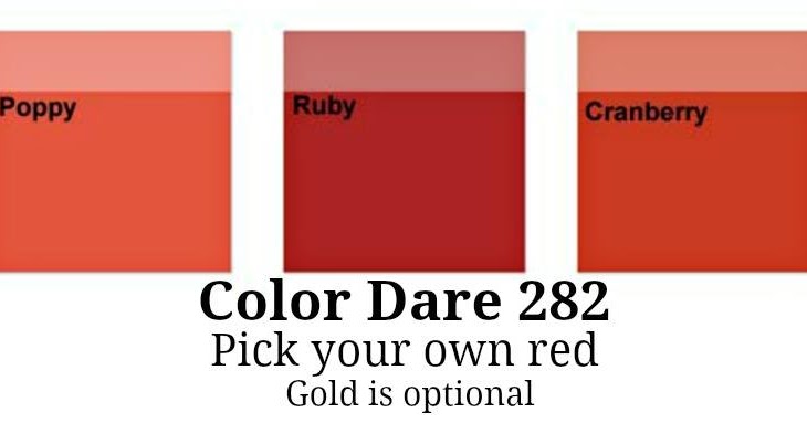 Color My Heart Color Dare: Color Dare #282 - Choose your Red with ...