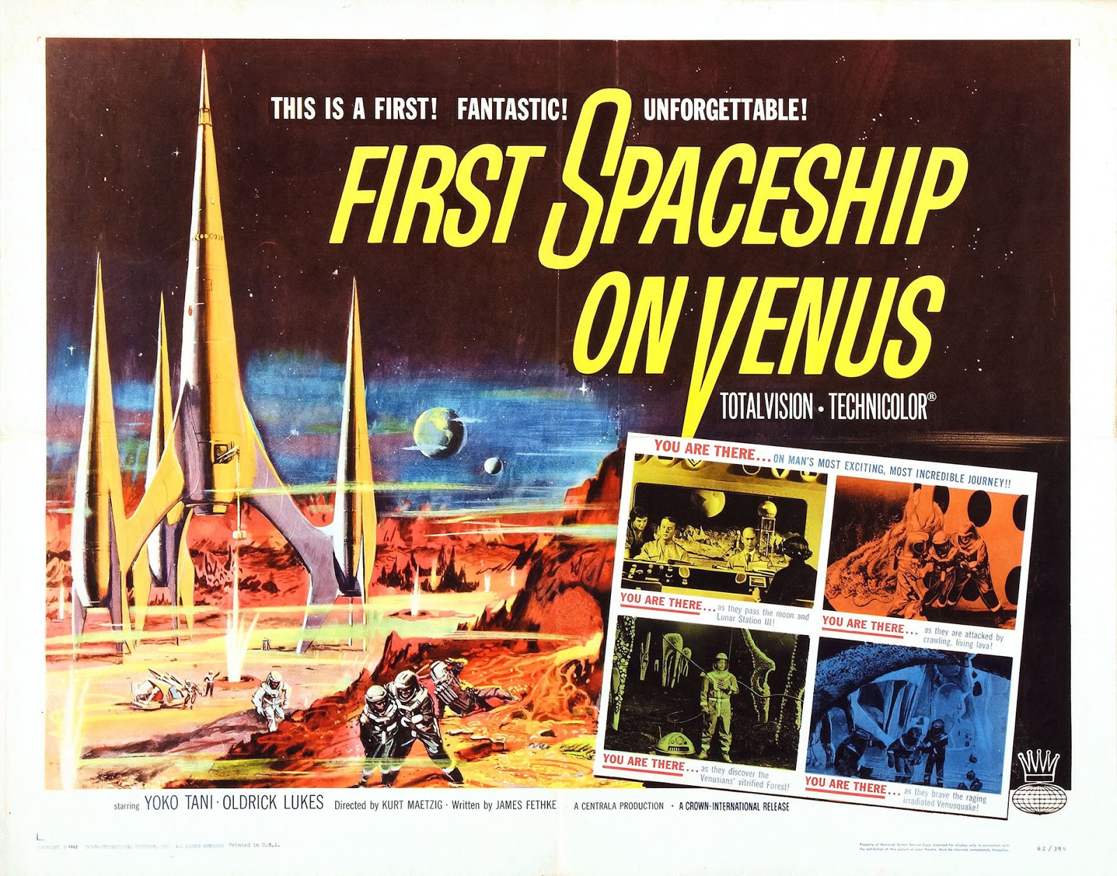 Baker's Log: A Quick Look: FIRST SPACESHIP ON VENUS (1962 - color)
