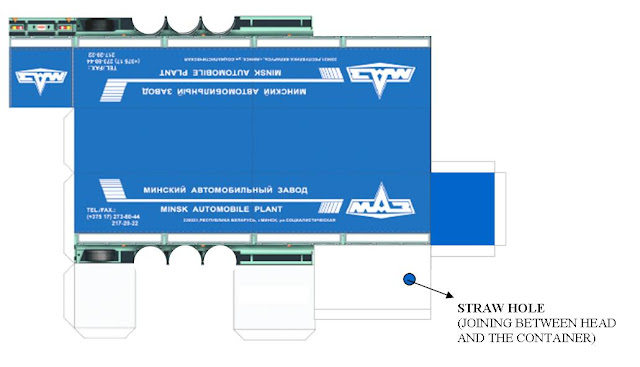 Paper-Craft@Niel: Container-Truck-Model-PaperCraft@Niel