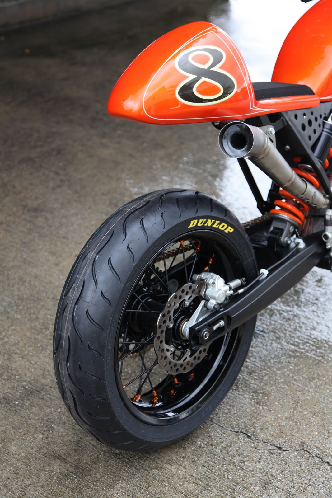 8th Cafe': RSD KTM 525 Super single and Cafe racer