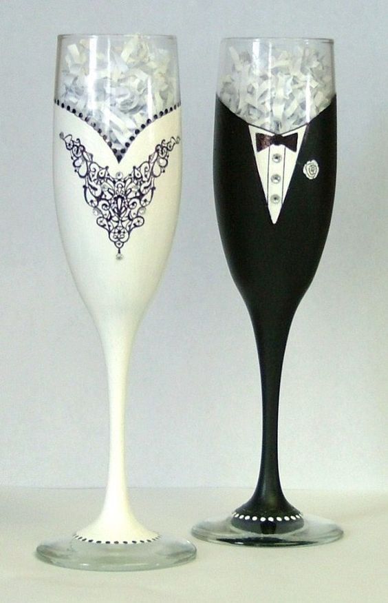 18 Ideas para decorar copas para bodas y fiesta de quince años ...