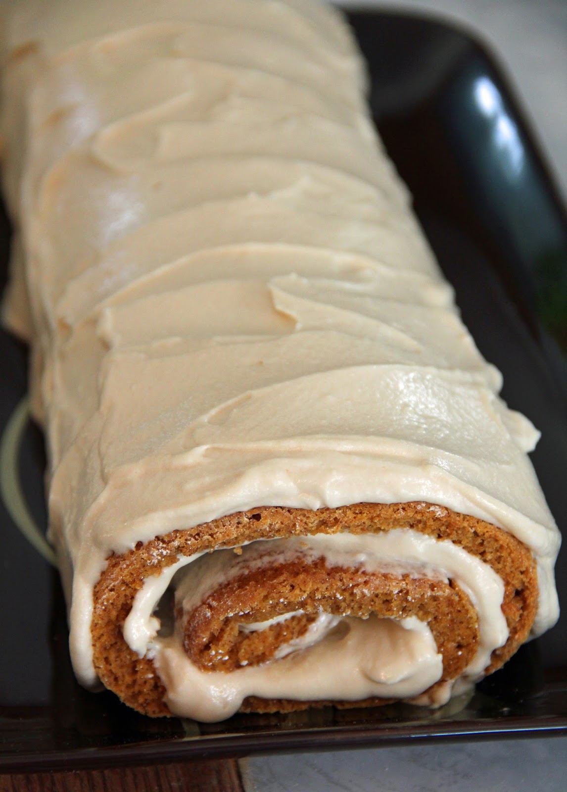 Jo and Sue: Pumpkin Spice Roll With Salted Caramel Mousse