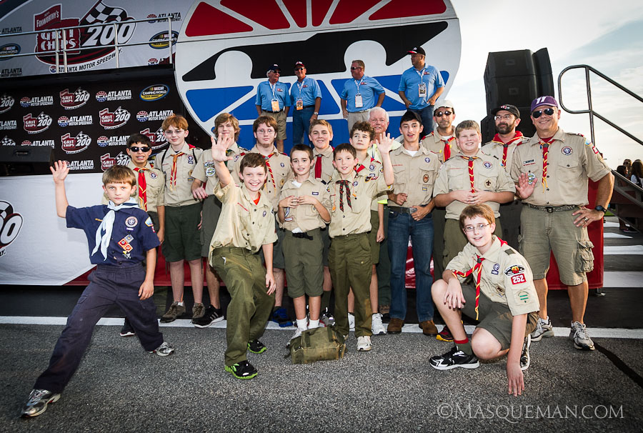 NASCAR Race with the Boy Scouts - Masqueman Creative | Graphic Design ...