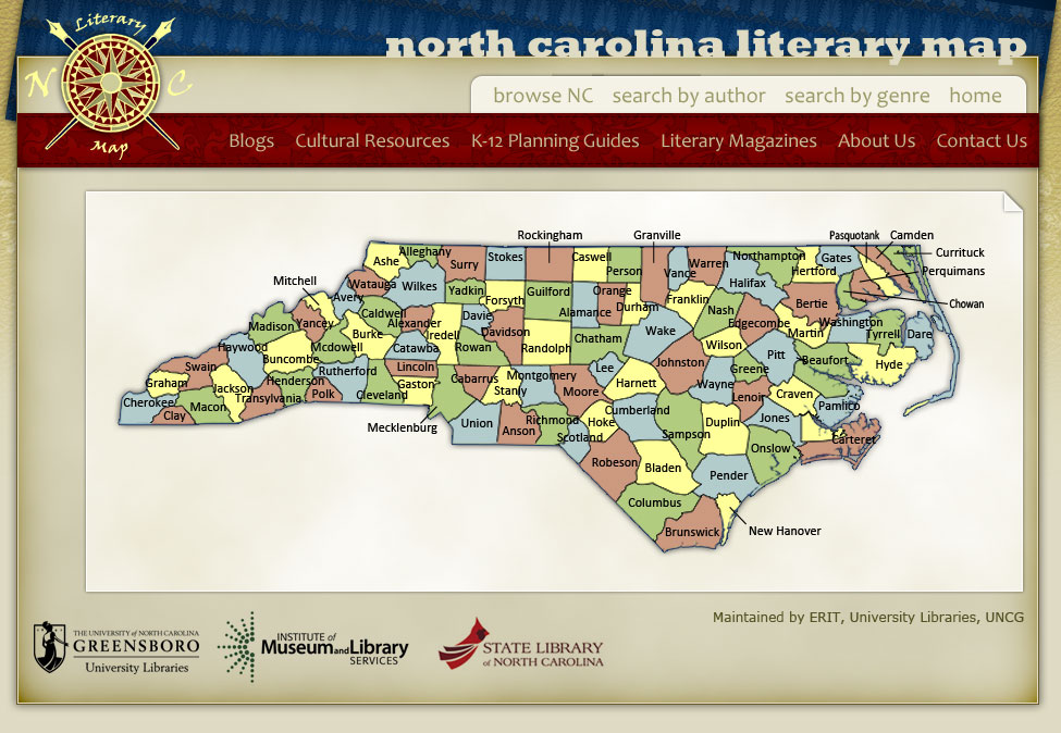 NC Literary Map Unveiled