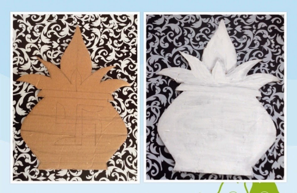 KALASH CLAY MURAL BY RECYCLING CARDBOARD - KRIYA-TIVE KALEIDOSCOPE