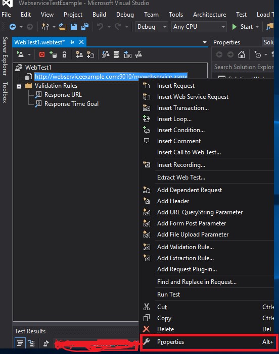 Learning Corner: Web Service Test with Visual Studio