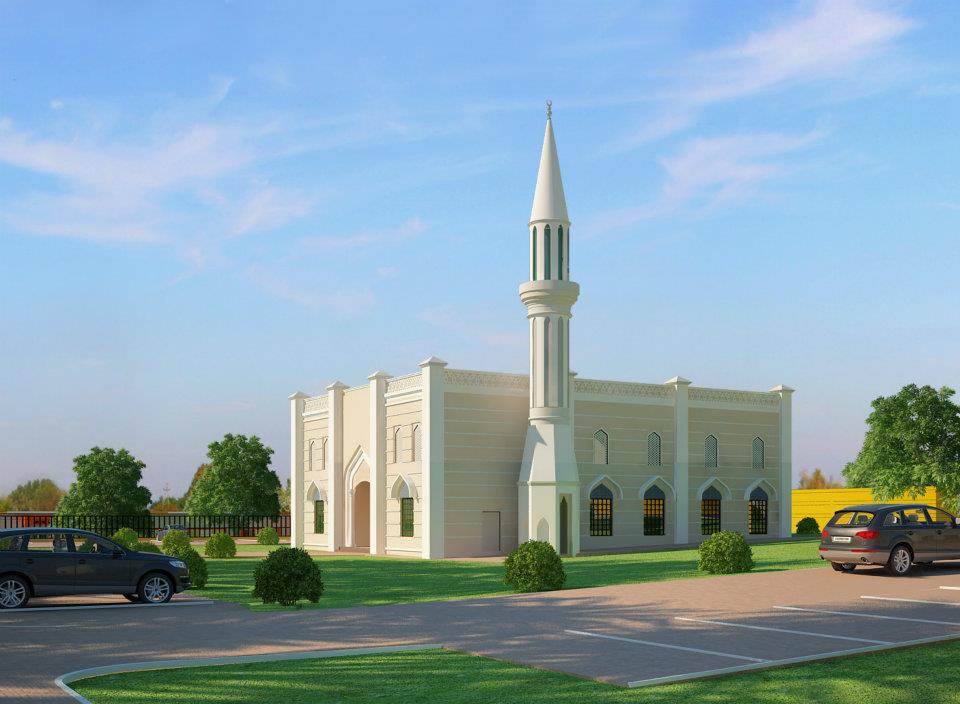 3D Front Elevation.com: Mosque 3D Front Elevation New Design, Exterior ...