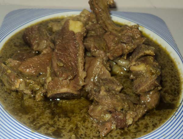 Green Mutton Curry Recipe Or Hara Masala Ghosh Recipe, Easy Green ...