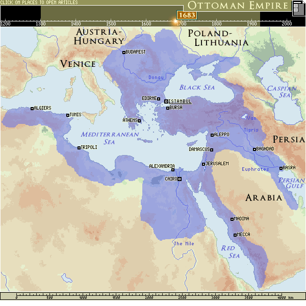Ottoman Empire Map 1500