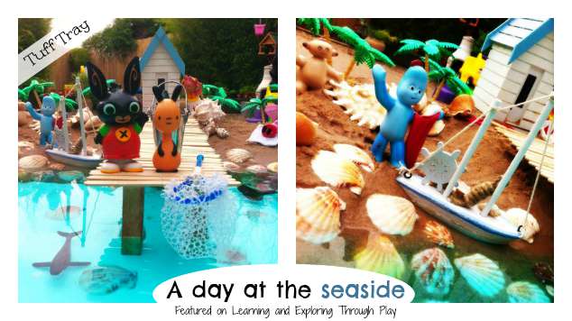 Learning and Exploring Through Play: Seaside Small World Tuff Tray