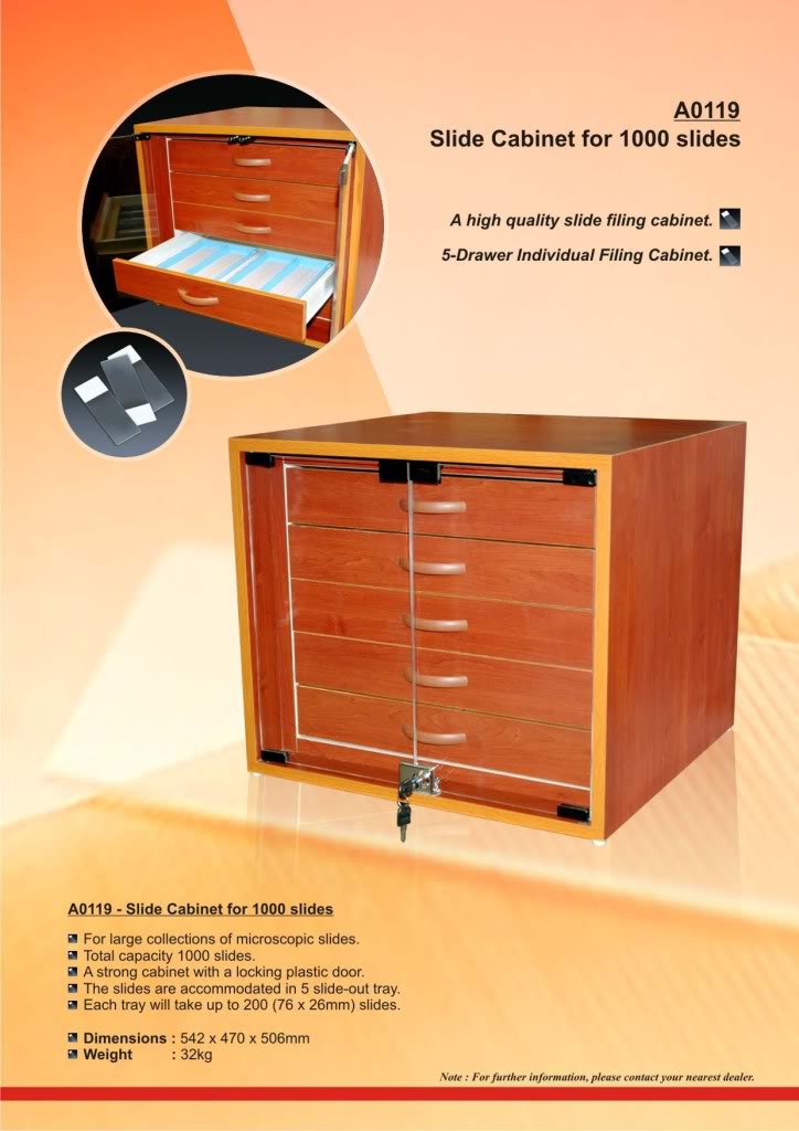 MD SUPPORT MARKETING: A0119 - SLIDE CABINET FOR 1000 SLIDES