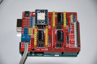 My Arduino 2D Plotter: 06. Plugging Protoneer CNC shield and ...