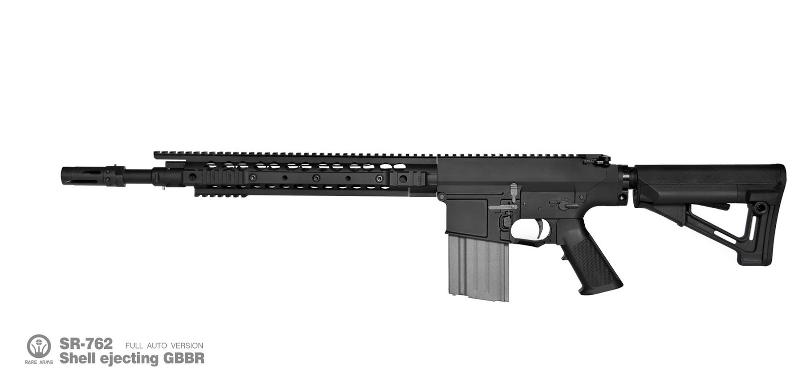 重裝武力 生存遊戲.玩具槍店: Rare Arms SR-762 拋殼+後座力 全自動版本