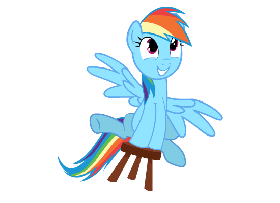 My Little Pony: GIFs animados de Rainbow Dash en My Little Pony
